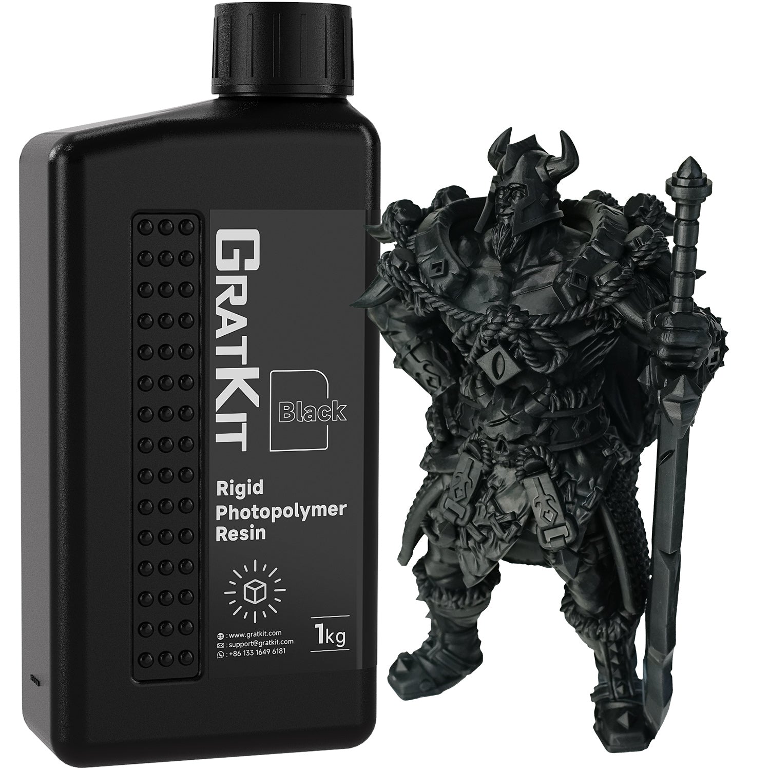 GratKit M5 8K Standard 3D Printing Resin, 1 kg UV-Curing Resin for 405