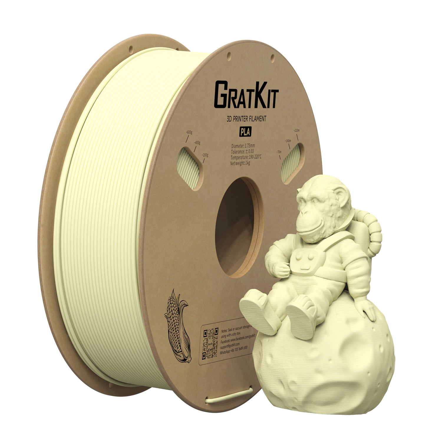 GratKit Matte PLA 3D Printing Filament Macaron Color 1.75mm 3D Printer ...